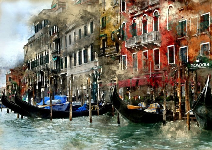 Venice Modern Art Framed Print from Trusted UK Supplier (2020 Update)